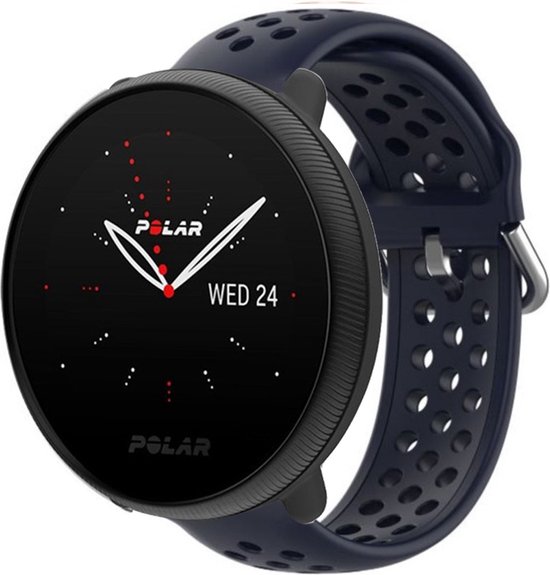 Siliconen sport bandje met gaatjes - Geschikt voor Polar Ignite / Ignite 2 / Ignite 3... | bol