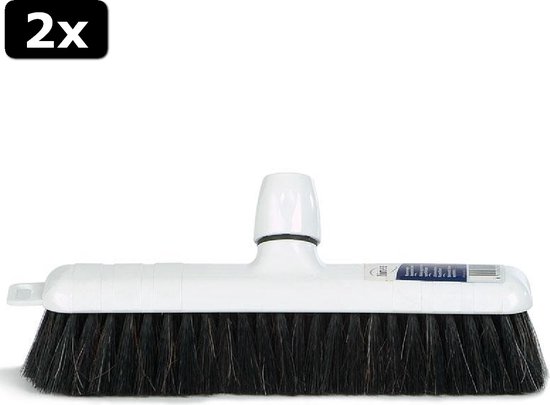 2x Linea zaalveger kunststof paardenhaar mix 30cm | bol.com