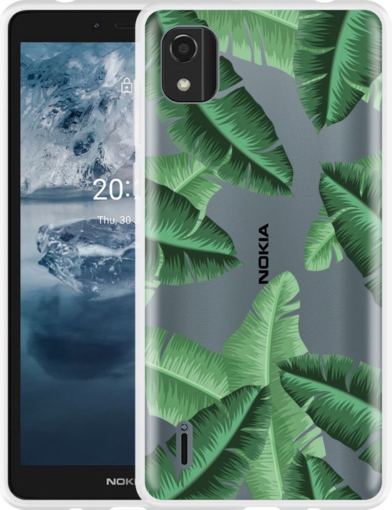 Nokia C2 2nd Edition Hoesje Palm Leaves - Designed by Cazy | bol