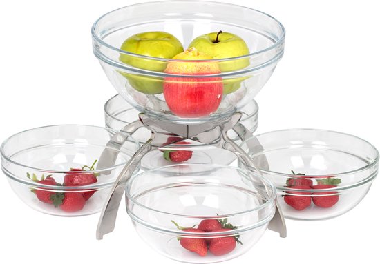 Jam etagere - buffet standaard - 5 bakken | GGM Gastro | bol.com