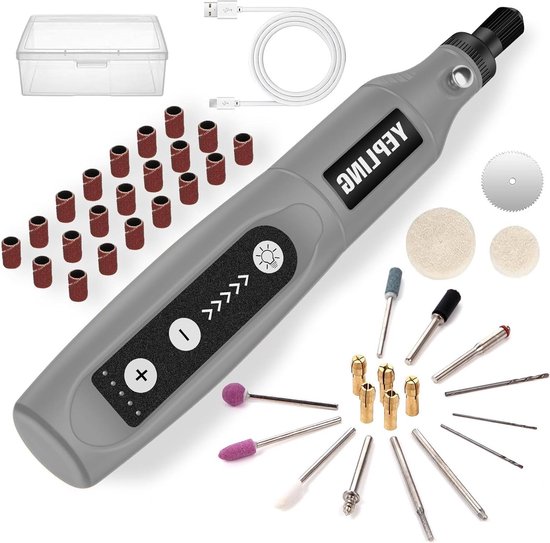 Roterende tool 37V Li-ion elektrische DIY Mini Grinder Kit - Draadloos ...