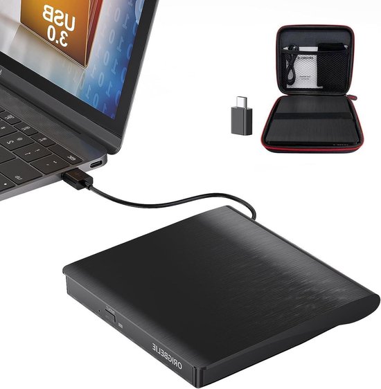 Externe CD-speler voor laptop PC Plug & Play USB 3.0 CD-DVD-brander ...