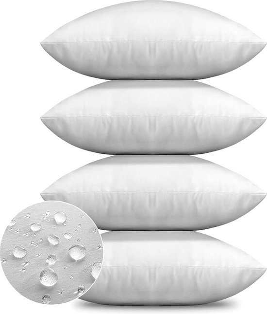 Premium vierkant kussen vulling set van 4 - waterdichte kussenvulling ...