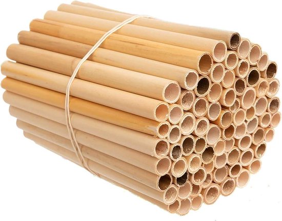 Kant-en-klare 20 cm lange rieten buisjes voor insectenhotelbouw ...