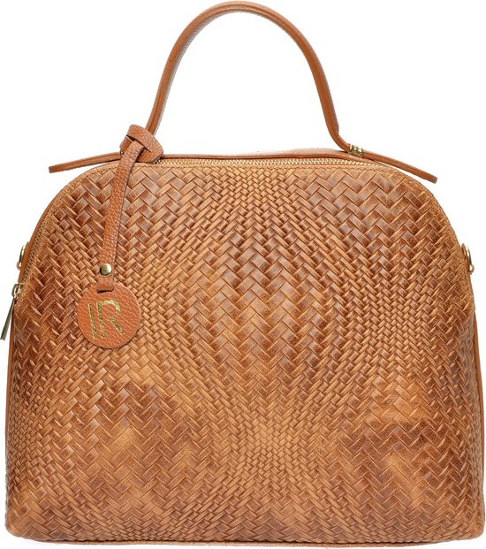 Handtas | Tas met handvat aan de bovenkant | COGNAC | AW24 IR 8081 ...