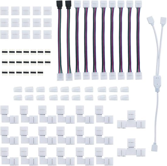 LED-strip Connector Kit 4-pins voor 10 mm 5050 RGB - Licht en ...