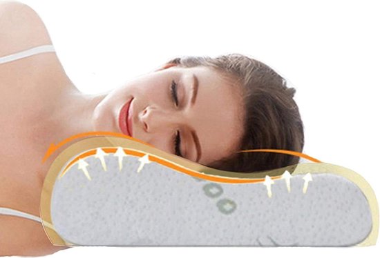 Nieuw 2024 upgrade orthopedisch memory foam kussen - ergonomisch neksteunkussen voor... | bol
