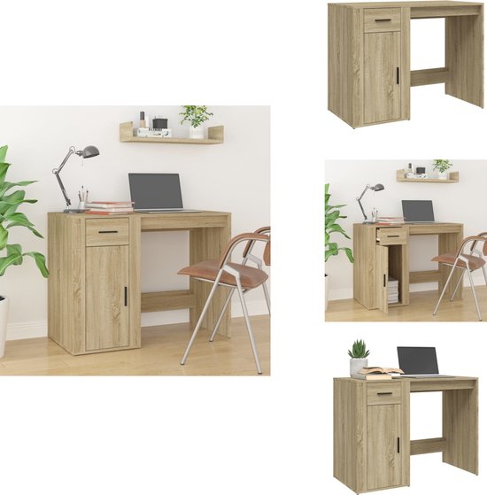vidaXL Bureau - Bureaus - Tafel - Tafels - Bureau 100x49x75 cm bewerkt ...