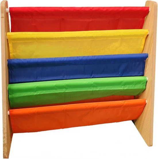 Book Shelf Kids Bookshelf Book Storage 4 Tier Multicolour Kids Bookcase ...