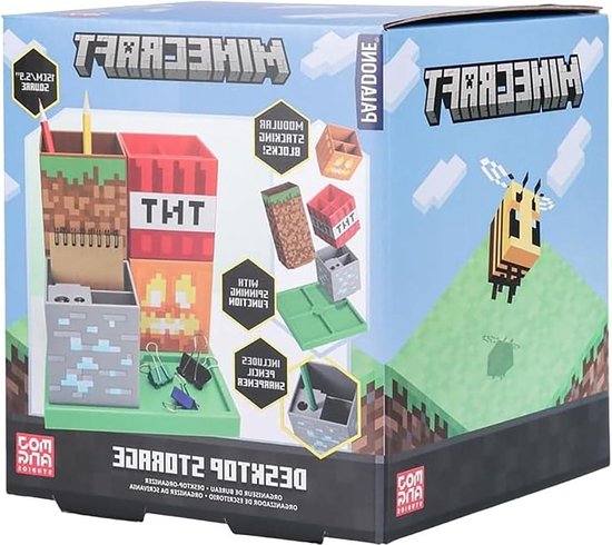 Bureau-organizer voor Minecraft gamers - 4 modulaire blokken ...
