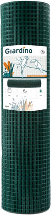 Giardino - Gelast gaas geplastificeerd 19 x 1.1mm x 51cm x 5 meter... | bol