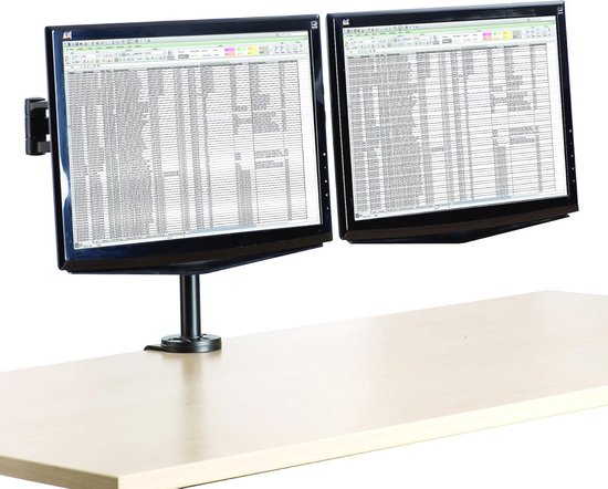 Monitorarm voor 2 Beeldschermen - Ergonomisch Verstelbare Houder met ...
