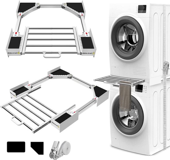 Verstelbare verbindingsstang voor wasmachine en droger - Middelste kit ...