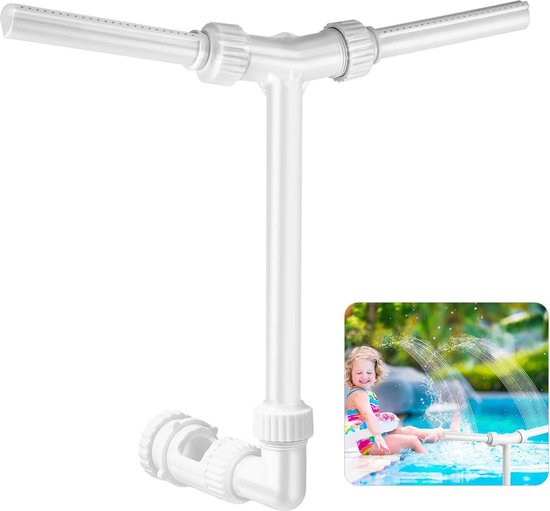 Adjustable Dual Spray Swimming Pool Fountain - Inground and Above ...