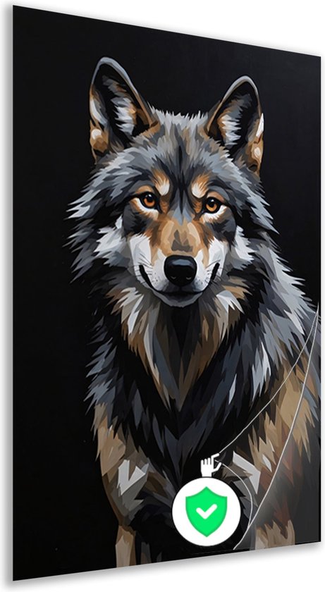 Wolf posters - Dieren poster - Poster Ogen - Muurdecoratie industrieel ...