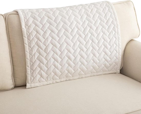 3-zits anti-slip bankhoes voor L-vorm chaise longue hoekbank - wit ...