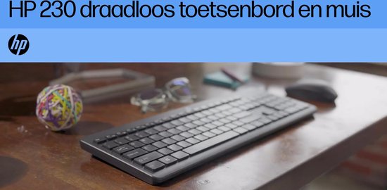 HP 230 - Draadloos Toetsenbord en Muis - Azerty - Zwart | bol