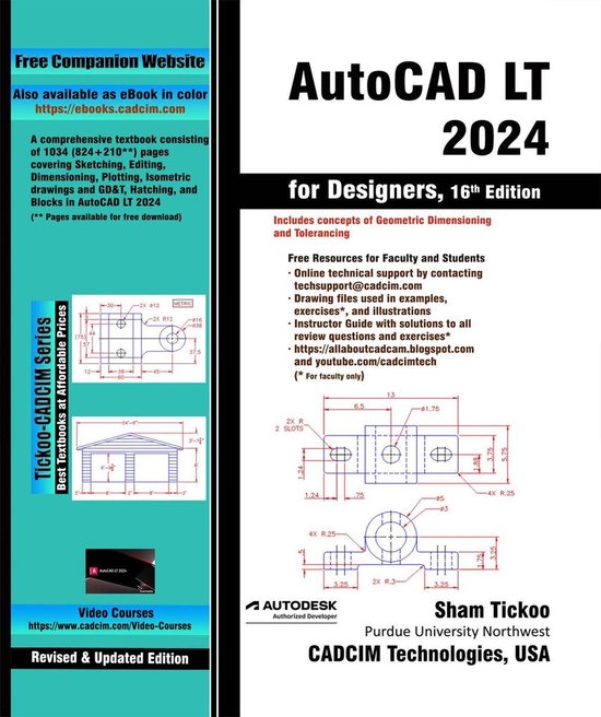 AutoCAD LT 2024 for Designers, 16th Edition (ebook), Sham Tickoo | 9781640571938 | Boeken | bol