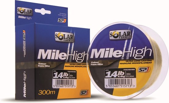 Solar SP C-Tech Mile High Mono 20Lb, 300M Spool (0.40Mm Diameter ...