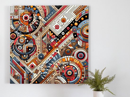 Line art aboriginal schilderij | Primal Pathways: A Modern ...