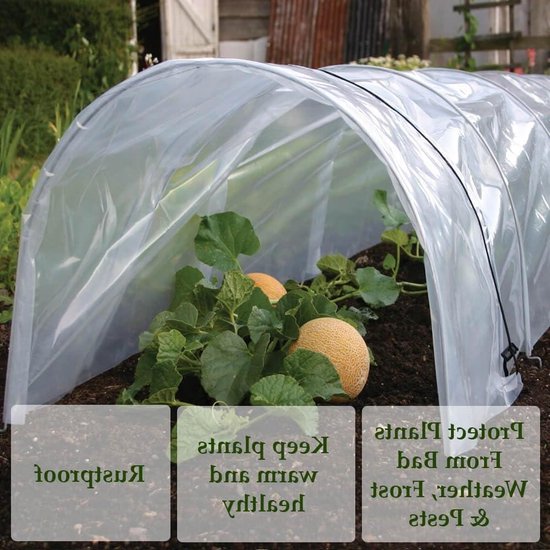 1.5m x 45cm x 42cm Tuin Groeien Kas Poly Cloche Zaailing Tunnel - Veg ...