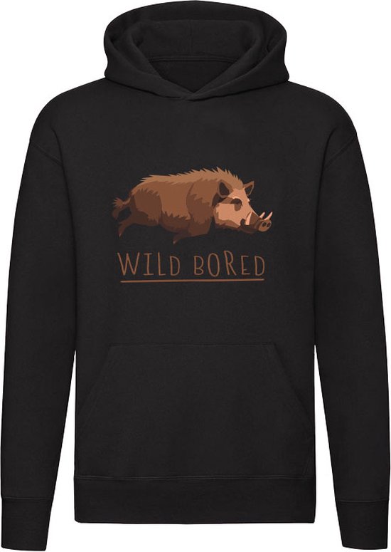 Wild zwijn Wild bored Hoodie - vervelend - saai - woordspeling - dieren ...