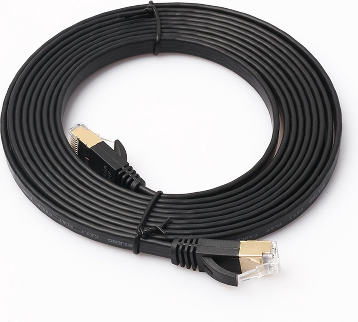 Internet kabel van By Qubix - 3m CAT7 Ultra dunne Flat Ethernet netwerk ...