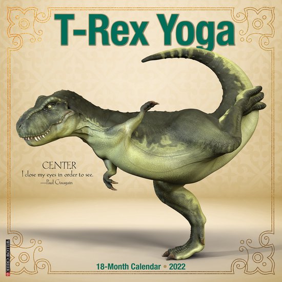 T-Rex Yoga Kalender 2022 | bol.com