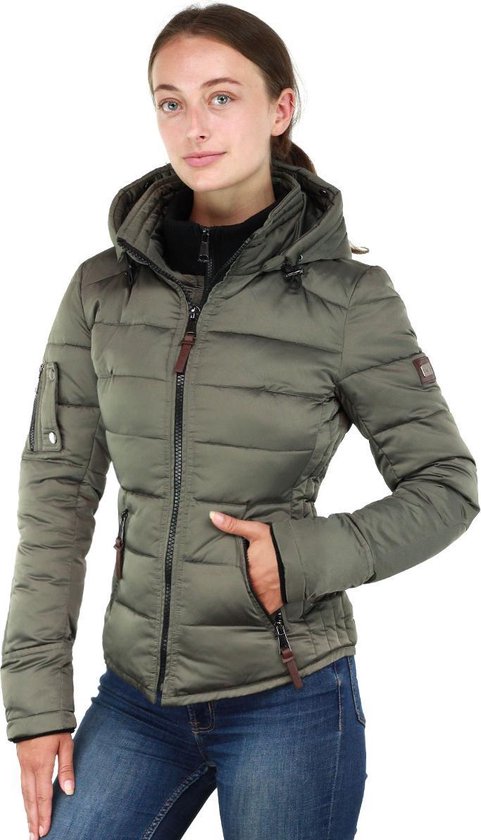 Versano Shamila New Generation Korte Dames Winterjas XL - Groen | bol