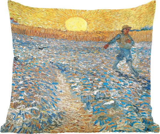 Sierkussen - De Zaaier Vincent Van Gogh - Multicolor - 60 Cm X 60 Cm | bol