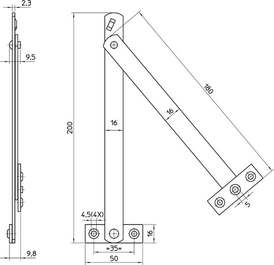 Nemef Raamschaar - messing | bol.com