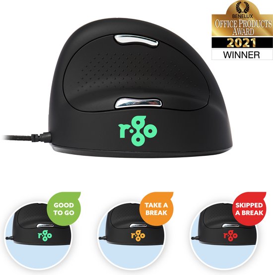 R-Go Tools HE Mouse Break Ergonomische muis Medium - Bedraad | bol.com