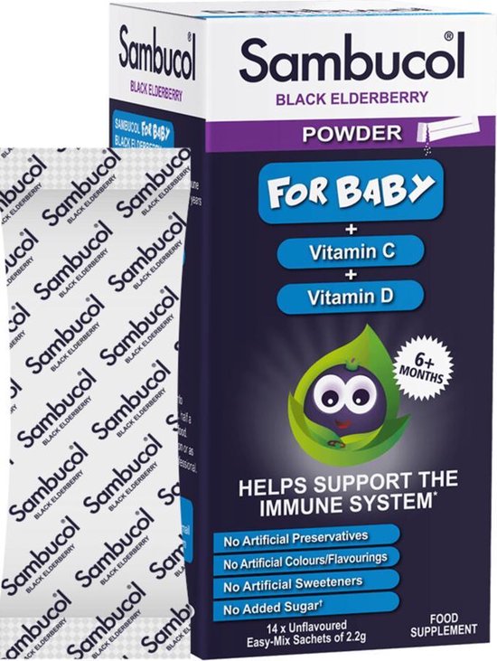 Sambucol Baby Poeder Sachets 14 stuks | bol.com