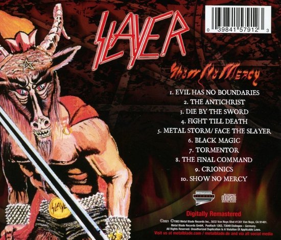 Slayer - Show No Mercy (CD) (Remastered), Slayer | Muziek | bol