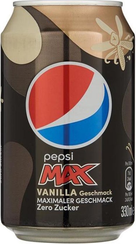 Pepsi Max Vanille 24x330ml | bol