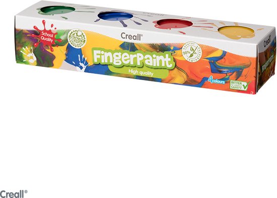 Creall Vingerverf 4 potjes van 125g | bol