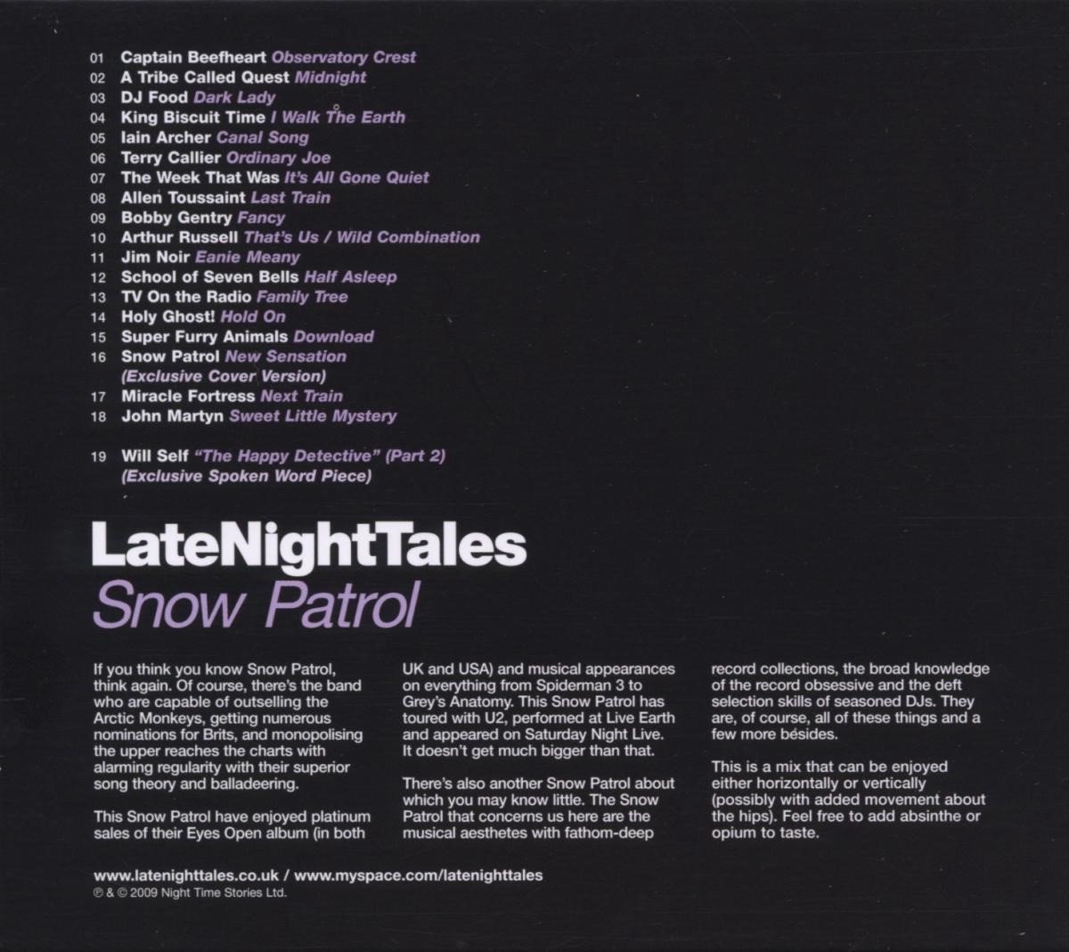 Various Artists - Snow Patrol Late Night Tales (CD), various artists ...