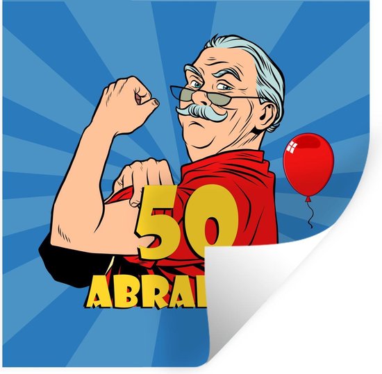 Muurstickers - Sticker Folie - Man - 50 jaar versiering - Abraham ...