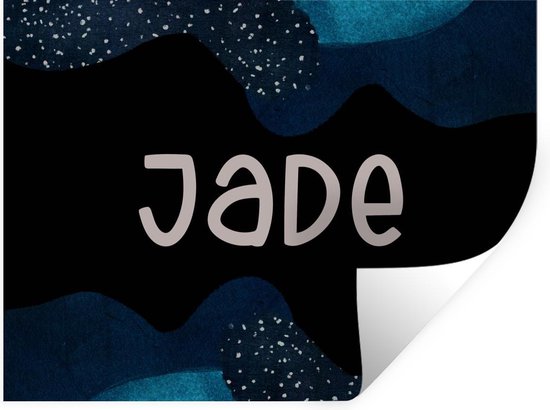 Muurstickers - Sticker Folie - Jade - Pastel - Meisje - 80x60 cm ...