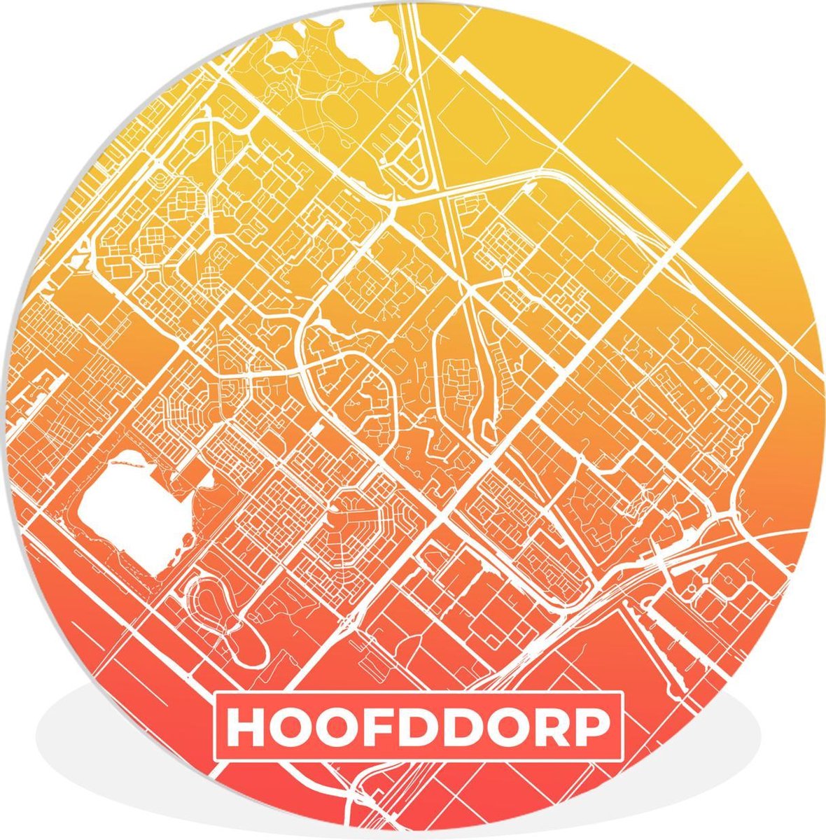 Wall Circle - Wall Circle Indoor - City Map - Hoofddorp - Nederland ...