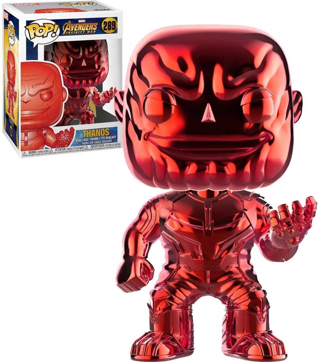Funko! POP - Chrome Exclusive -Avengers Infinity War - Thanos (Red ...