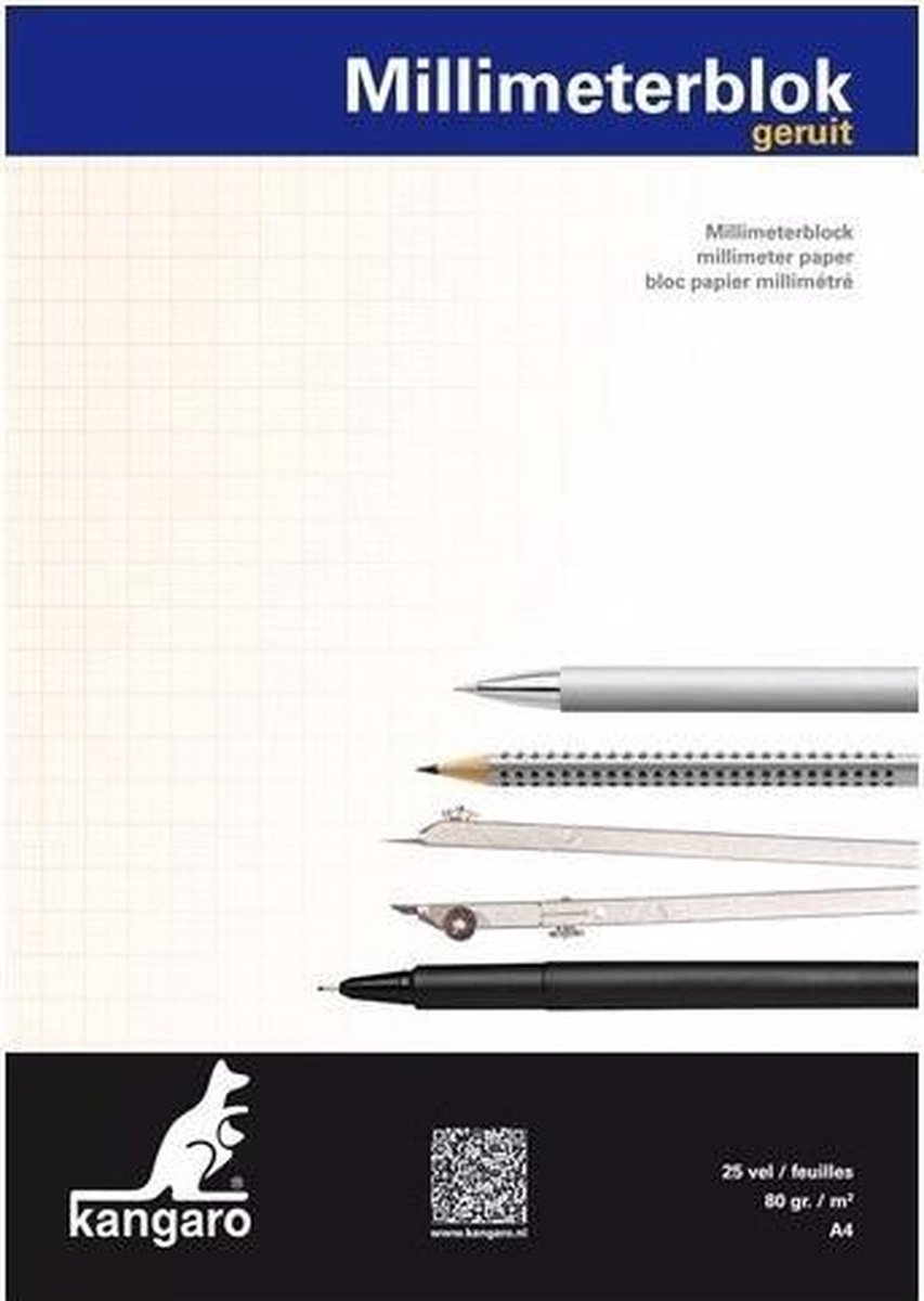 3x Blok millimeter papier A4 | bol.com
