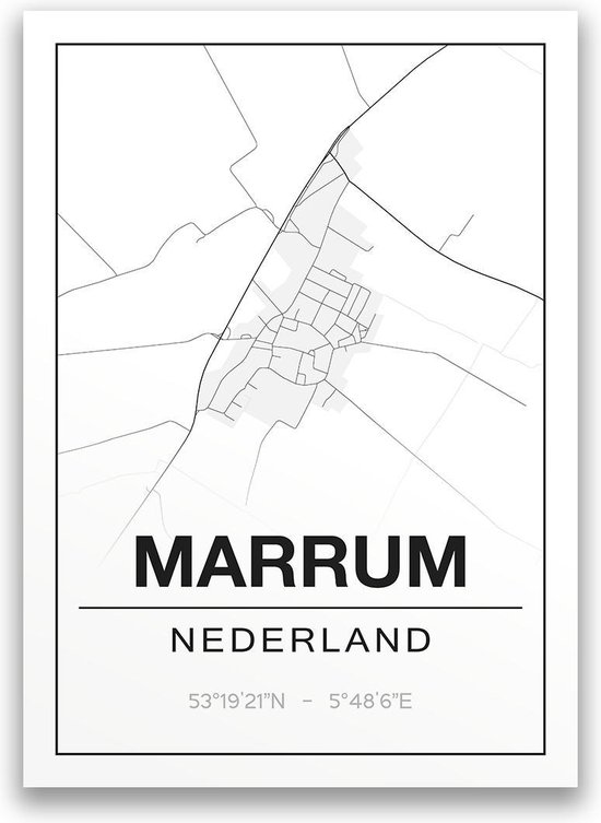 Poster/plattegrond MARRUM - 30x40cm | bol.com