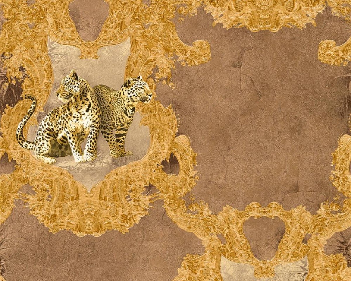 PANTER BEHANG - Beige Bruin - AS Creation Hermitage 10 | bol.com