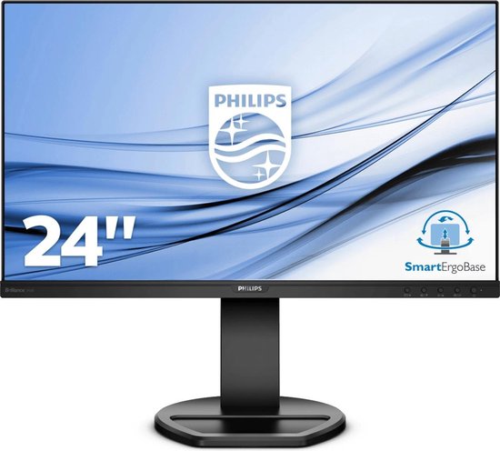 Philips 241B8QJEB Monitor - 24 inch Full HD IPS - USB-hub - 241B8Q | bol