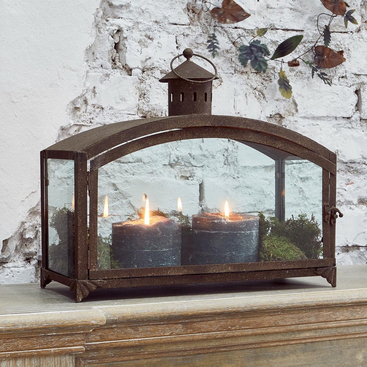 LOBERON Lantaarn Miora antiekbruin | bol