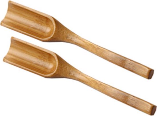 GEAR3000 Bamboo - Bamboe lepels - 2 stuks - scoop - scheplepel ...