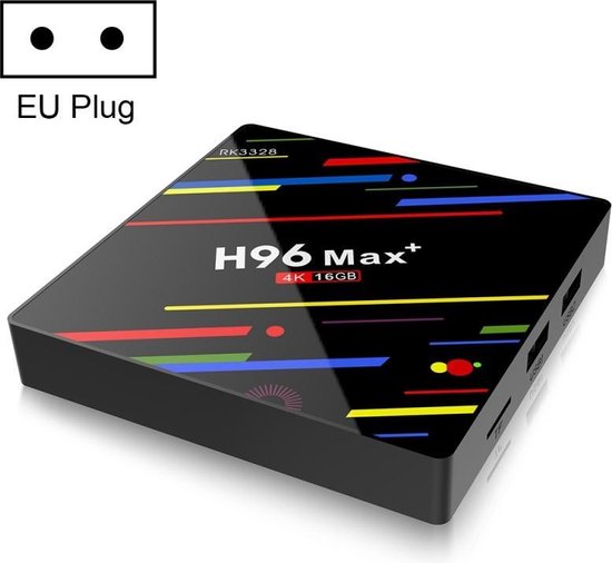 H96 Max + 4K Ultra HD LED-display Mediaspeler Smart TV Box met ...