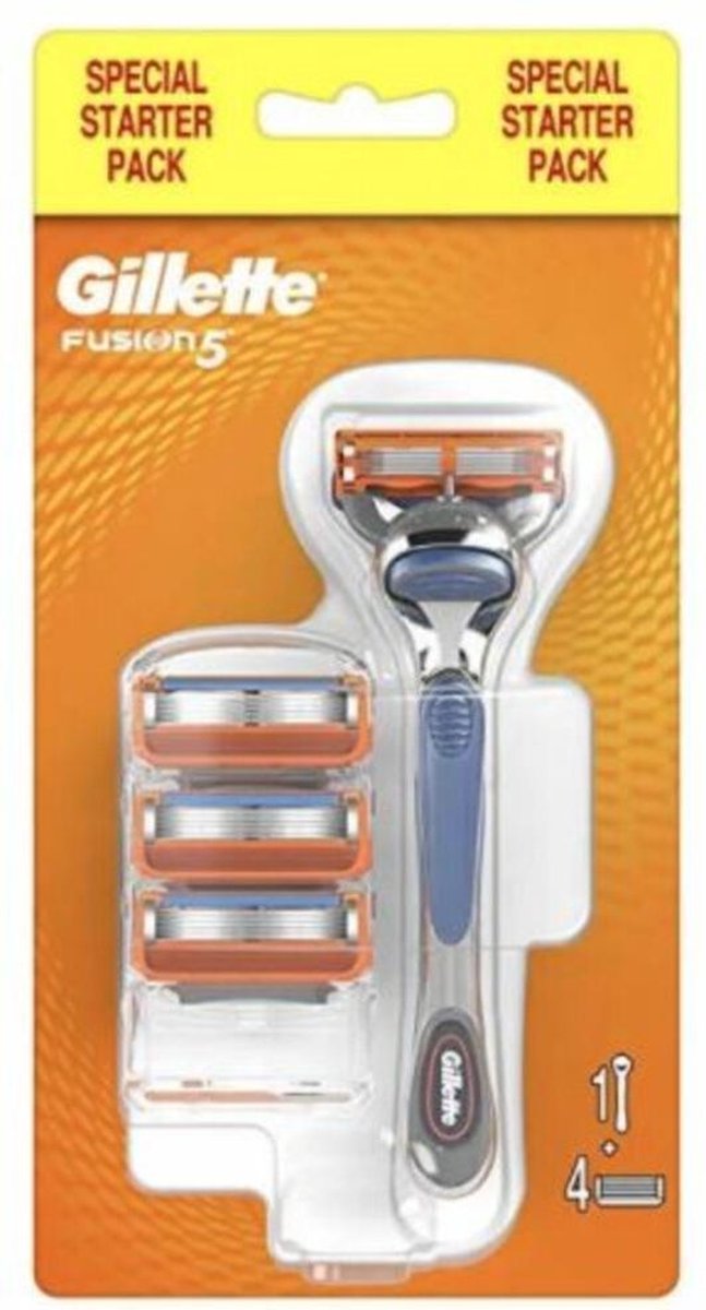 Gillette Fusion5 Scheersysteem + 3 Mesjes Voor Mannen | bol