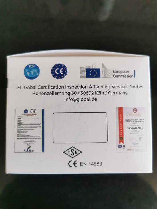 Mondkapjes, mondkapje 3 laags met CE EN14683 certificaat. In de kleur ...